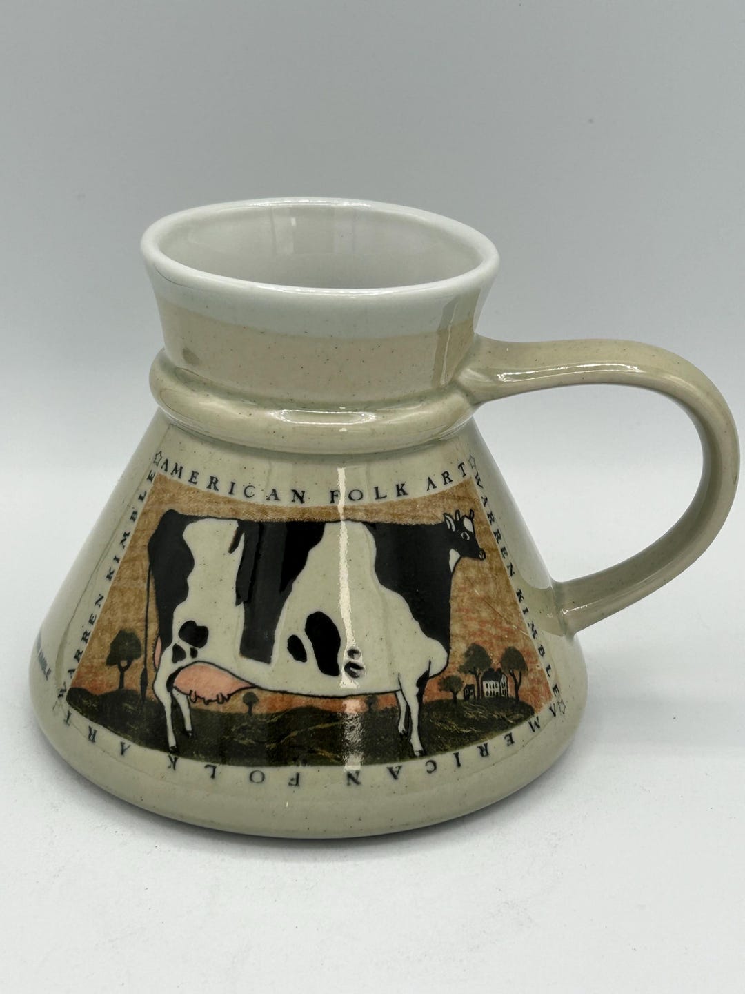 Otagiri Cow Warren Kimble Folk Art Non Slip Travel Mug - Etsy
