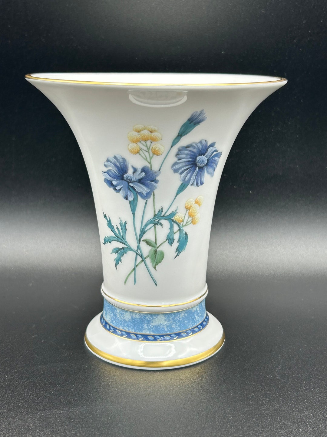 Vintage AK Kaiser Germany Porcelain Vase Silvana - Etsy