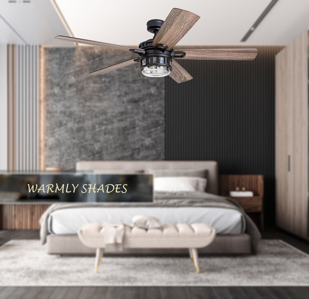 52 Inch Contemporary Ceiling Fan With Light, Modern Chandelier Ceiling ...