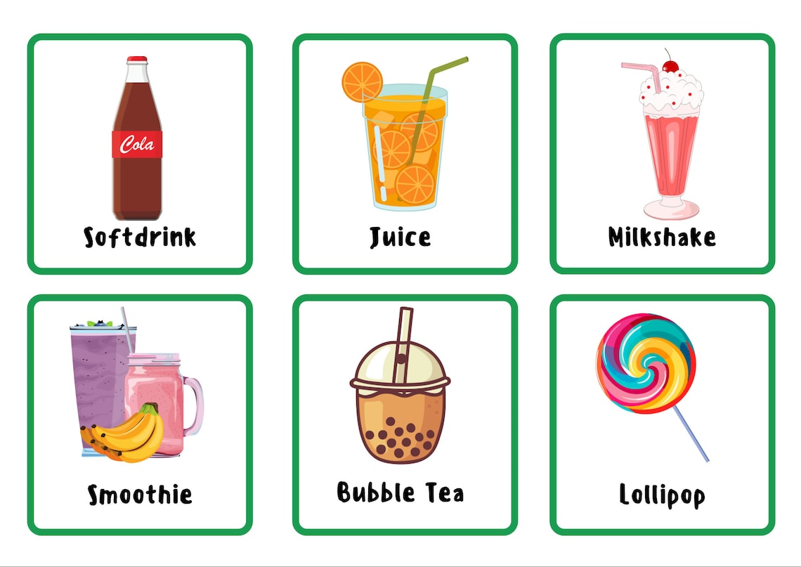 Healthy and Unhealthy Foods Flashcards and Worksheet - Etsy