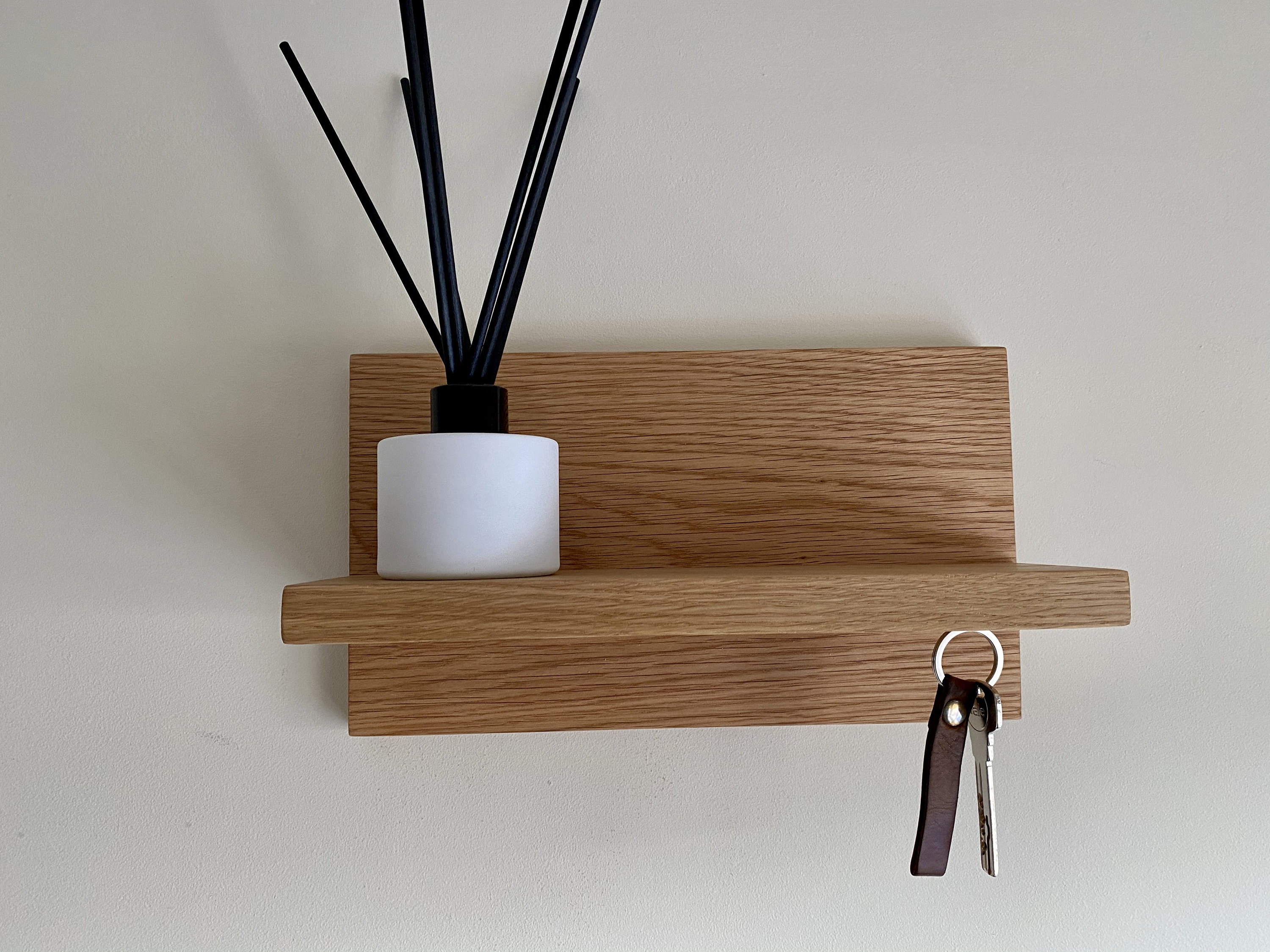Oak Key Storage Shelf - Etsy UK