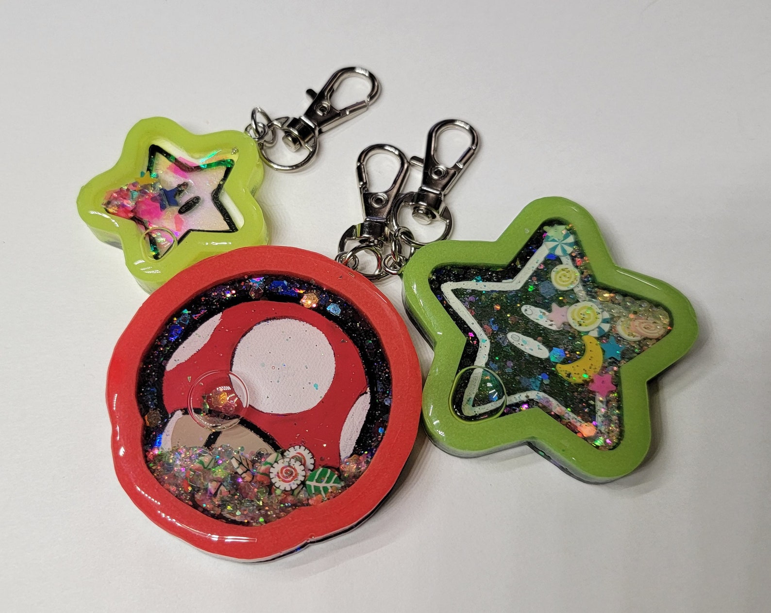 Glow in the Dark Invincibility Star Shaker Keychain Large - Etsy