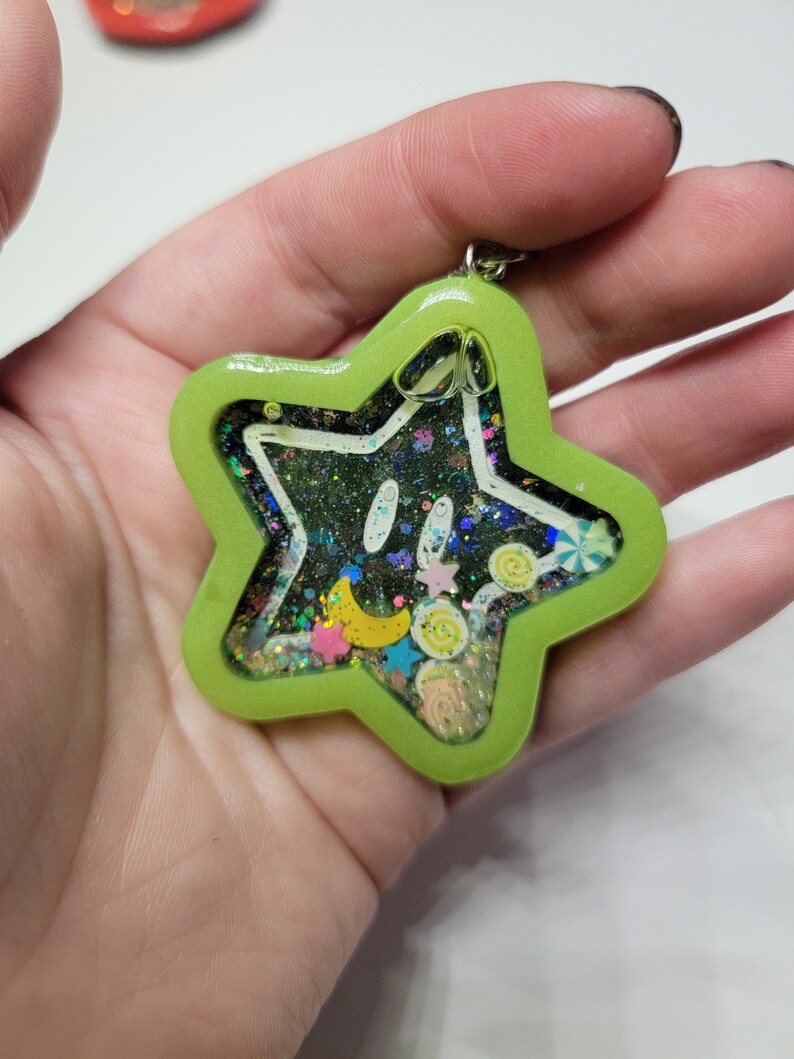 Glow in the Dark Invincibility Star Shaker Keychain Large - Etsy