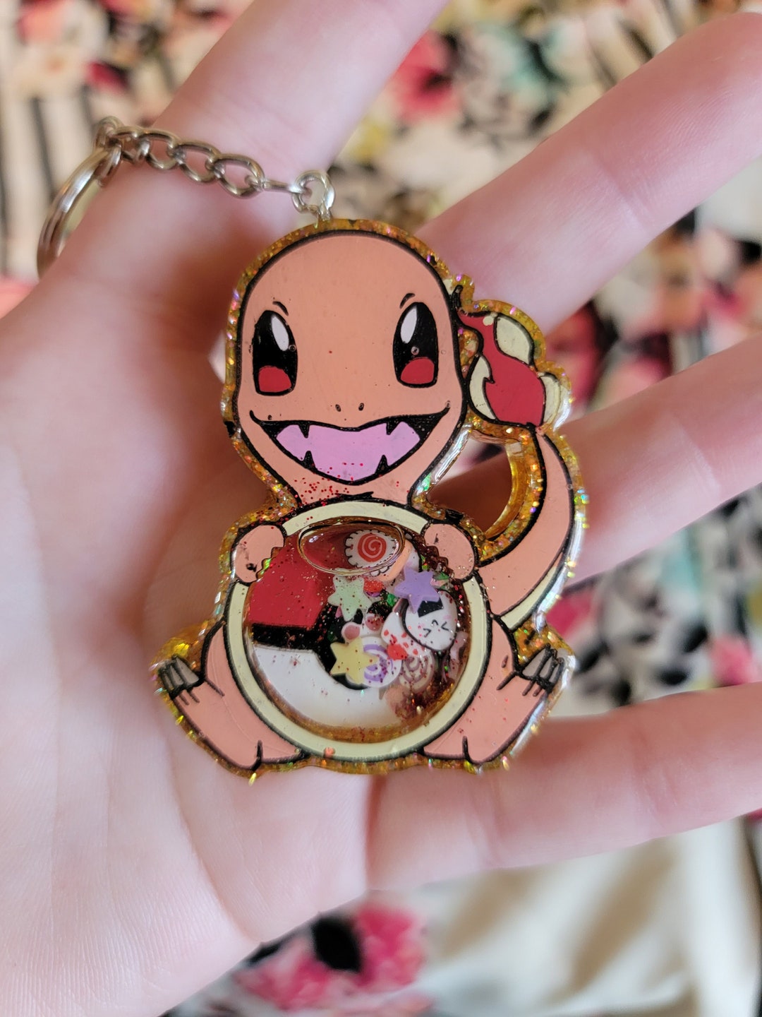 Charmander Shaker Keychain - Etsy
