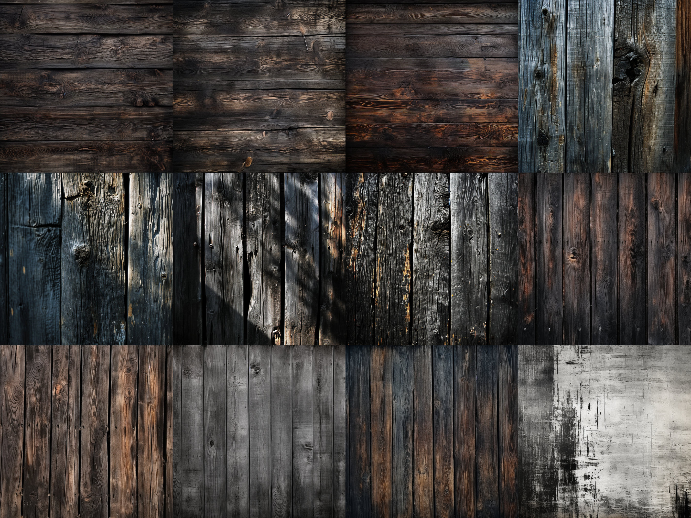 162 Black Rustic Wood Digital Paper,wood Backdrop, Printable Wood ...