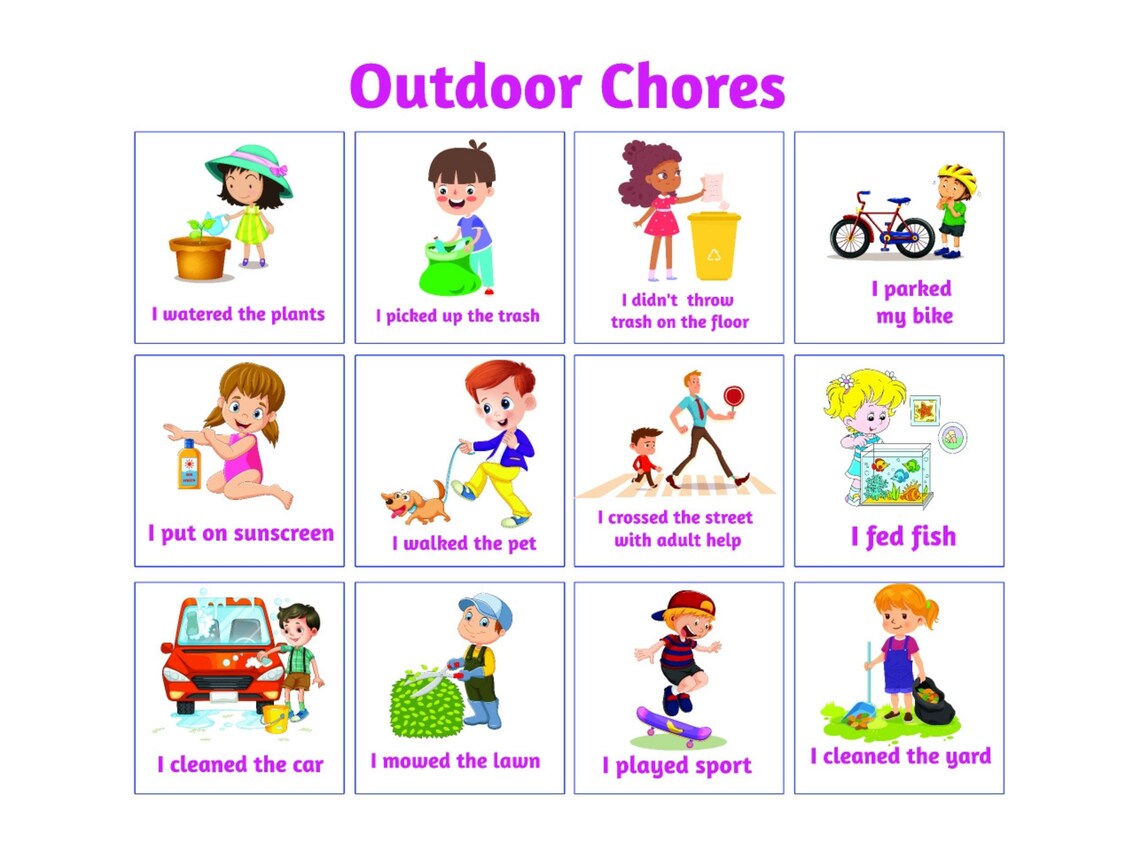 Editable Kids Daily Routine Cards,chore Chart for Kids, Daily Rhythm ...