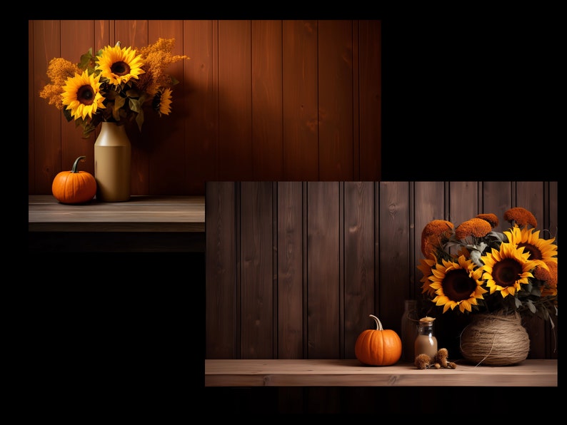 Thanksgiving Background Mockup Flat Lay,fall Product Mockup Background ...