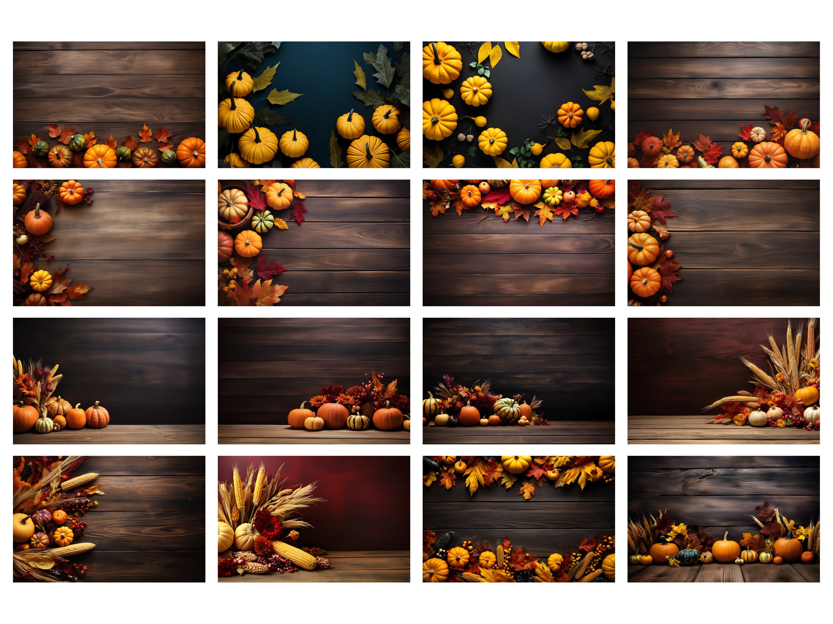 Thanksgiving Background Mockup Flat Lay,fall Product Mockup Background ...