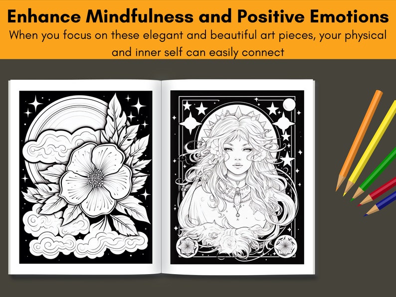 111 Boho Style Coloring Pages for Adults, Mindfulness Coloring Pages ...