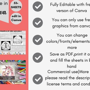 Canva Coloring Book Mock Upcoloring Book Mockupcoloring - Etsy