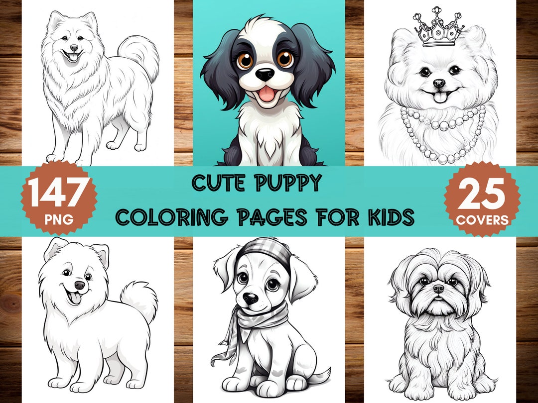 147 Puppy Coloring Pages for Kids,cute Dog Coloring Pages,dog Activites ...
