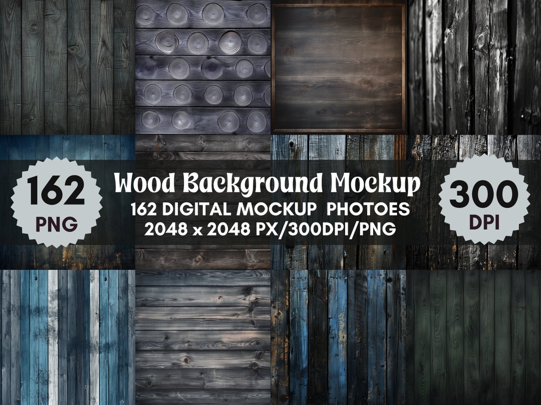 162 Black Rustic Wood Digital Paper,wood Backdrop, Printable Wood ...
