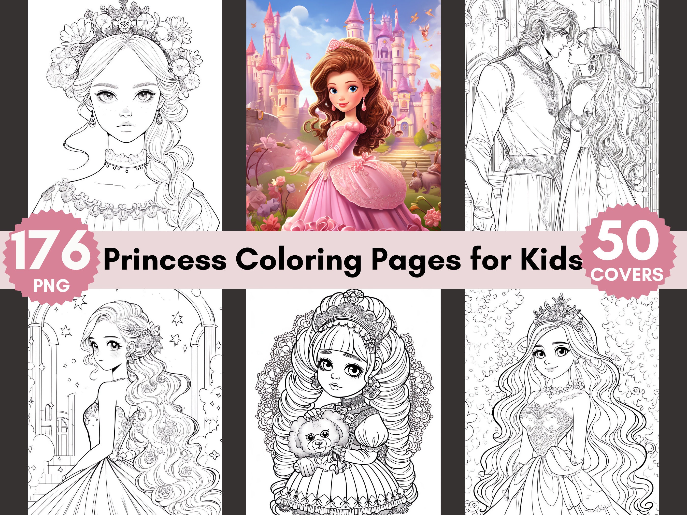 176 Princess Coloring Pages for Kids,printable Coloring Pages for Kids ...