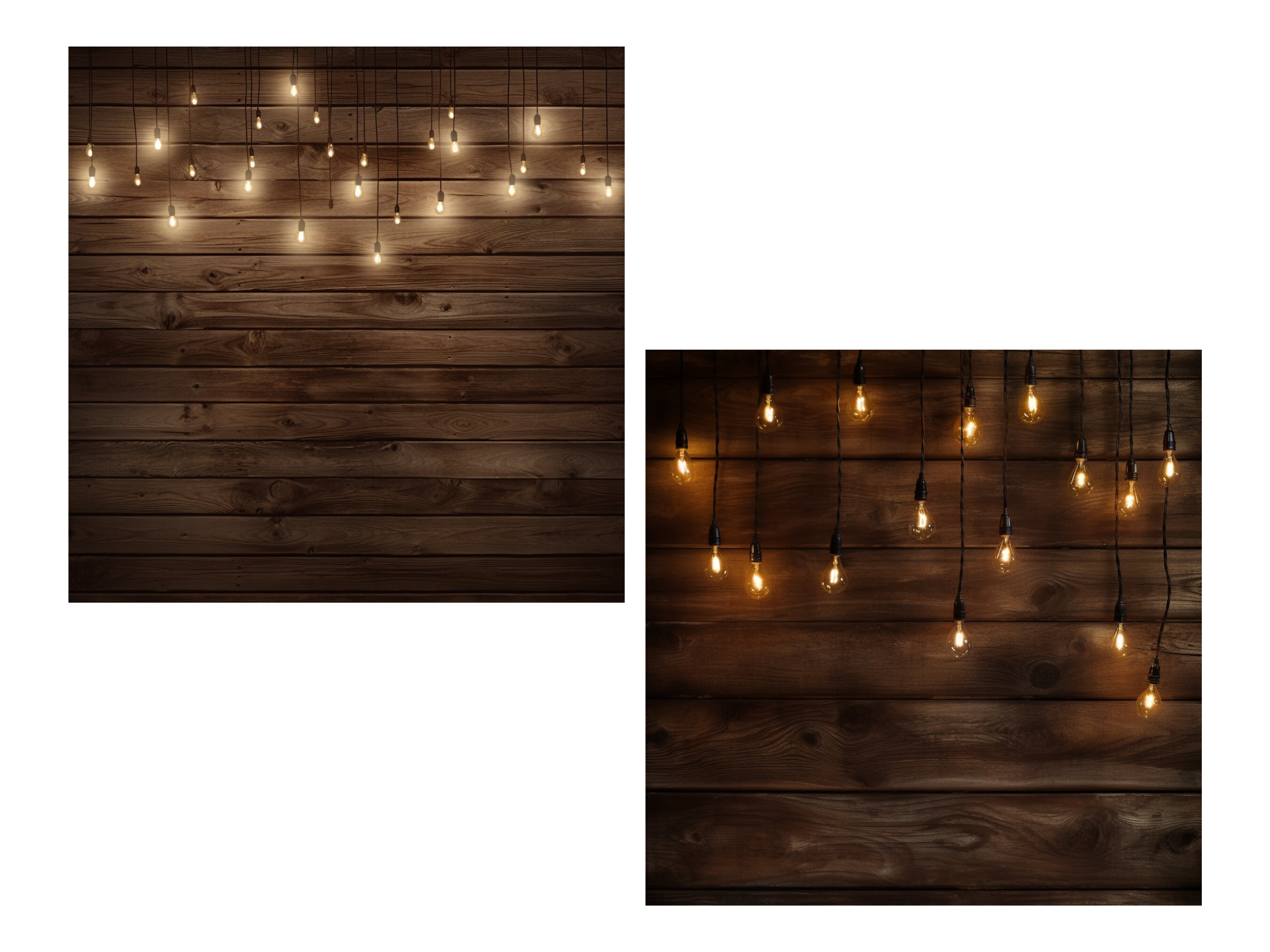 120 Rustic Fairy Lights Background Mockup,wedding Wood Digital Paper ...