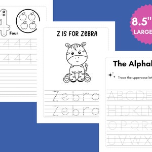 Printable Alphabet Letter Tracing Worksheet,number Tracing Worksheet ...