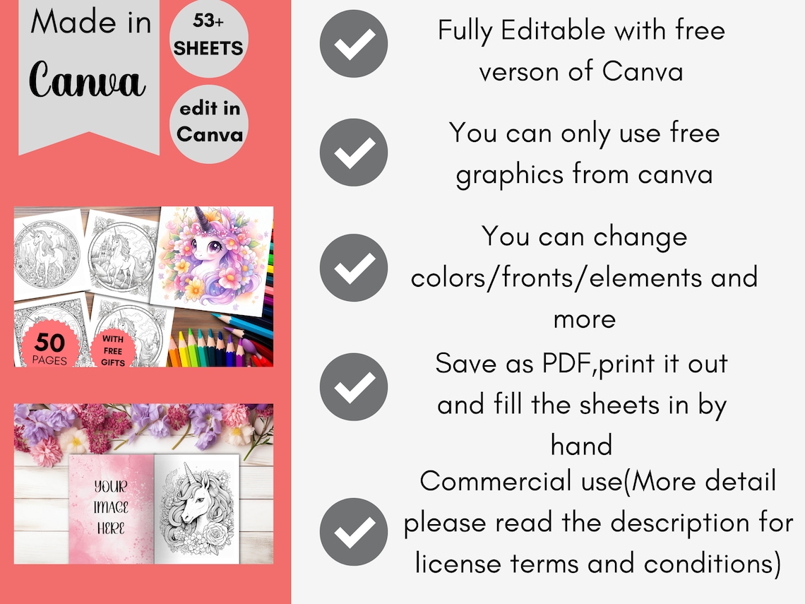 Canva Coloring Book Mock Up,coloring Book Mockup,coloring Pages Mock UP ...