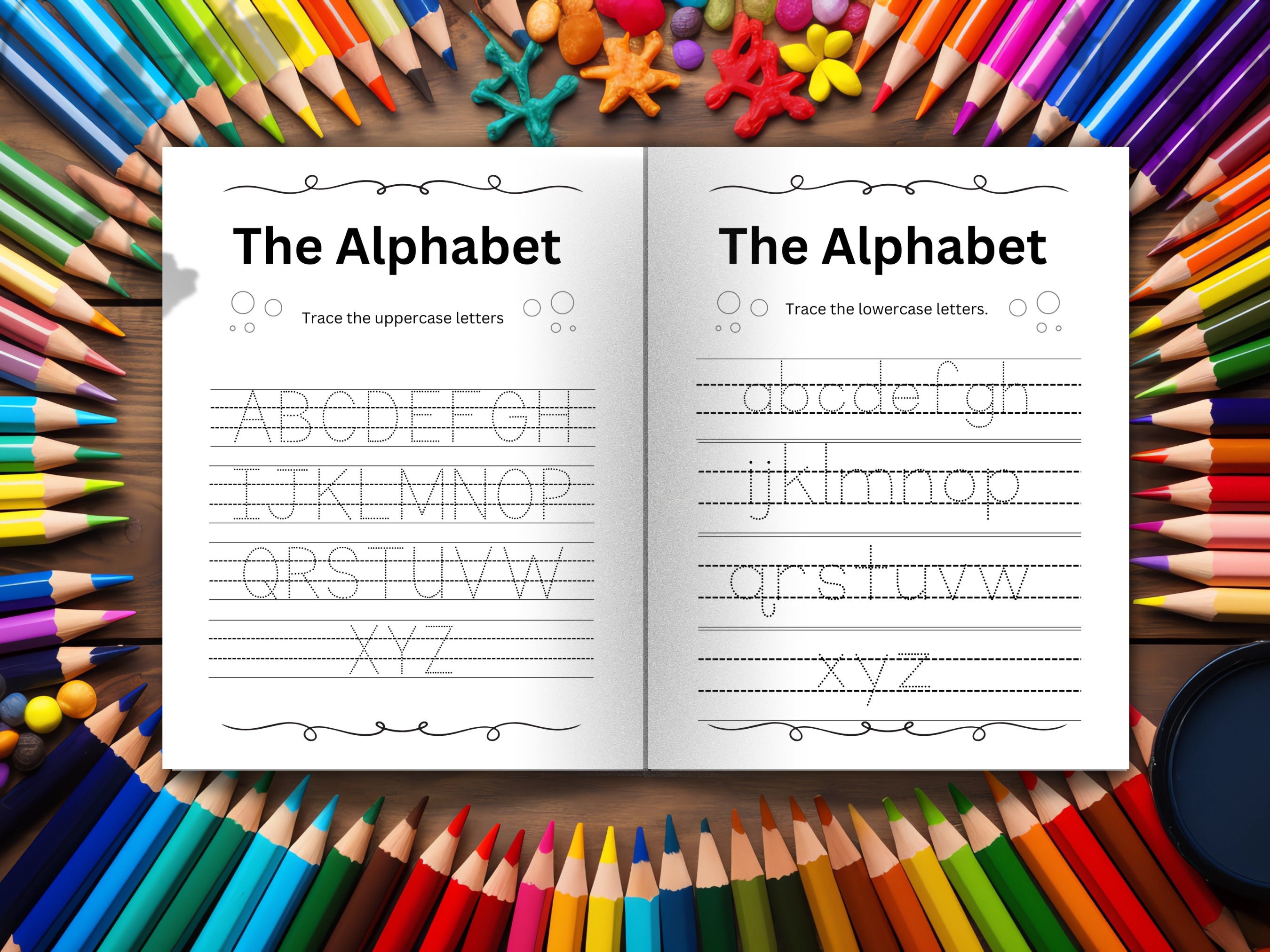ABC Letter Tracing Book: Kids Ages 3-5, 136 Pages - Etsy