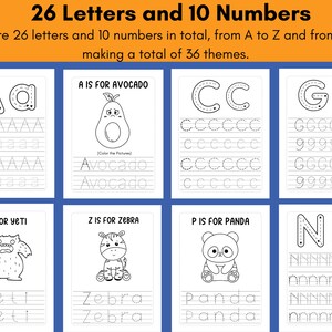 Printable Alphabet Letter Tracing Worksheet,number Tracing Worksheet ...