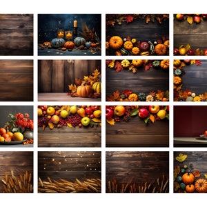 Thanksgiving Background Mockup Flat Lay,fall Product Mockup Background ...