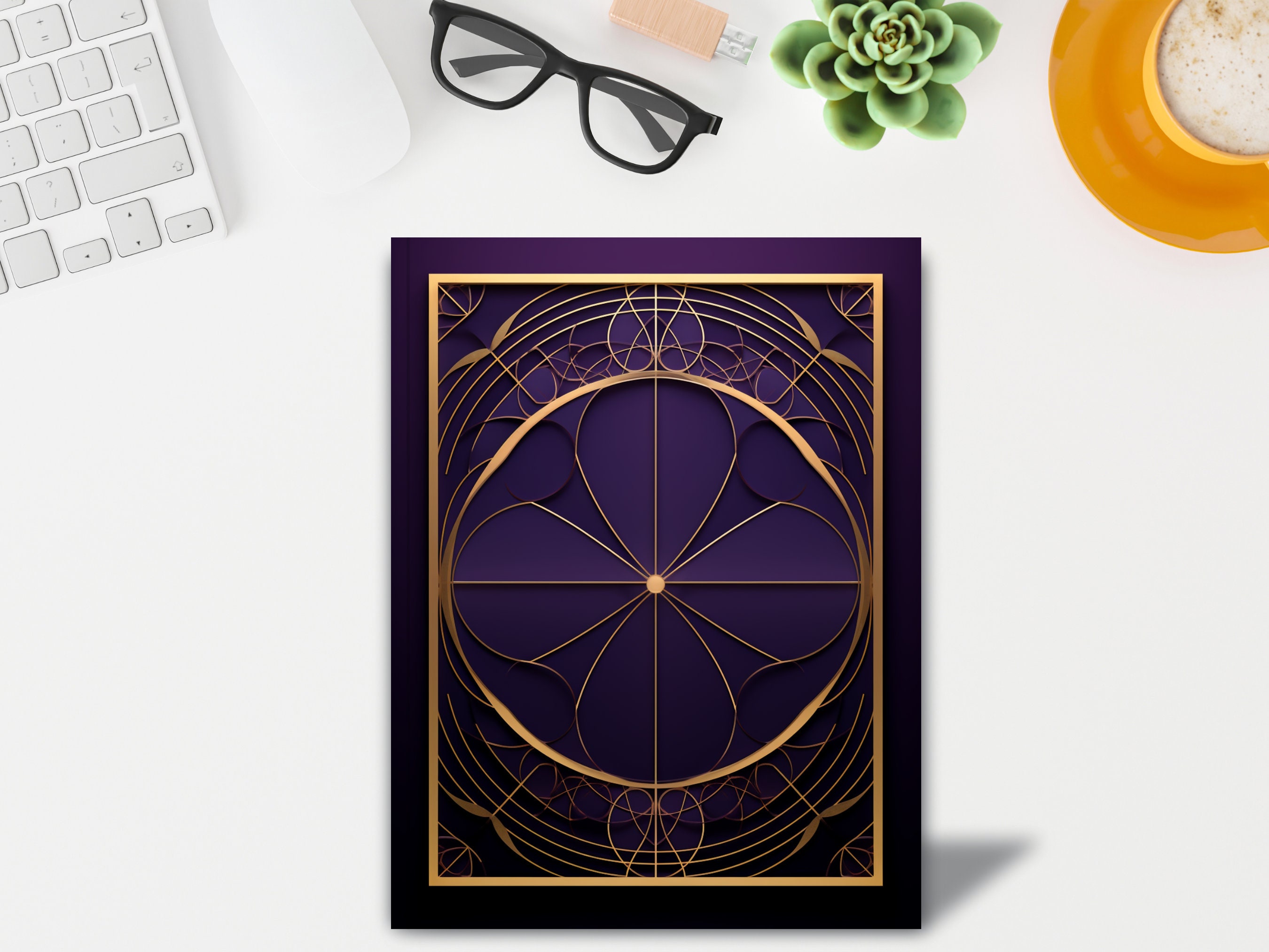 128 Ornate Gold Book Covers Digital Paper,notebook Cover Template,kdp ...