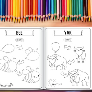 How to Draw Cute Animals for Kids: Simple and Easy Step-by-step Guide ...
