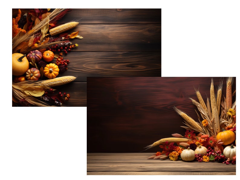 Thanksgiving Background Mockup Flat Lay,fall Product Mockup Background ...
