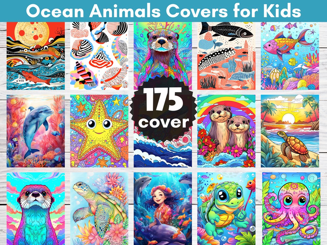 175 Ocean Animals Covers for Kids,ocean Animals Book Covers,ocean Theme ...