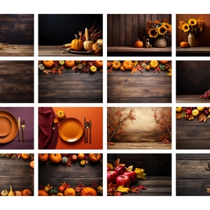 Thanksgiving Background Mockup Flat Lay,fall Product Mockup Background ...