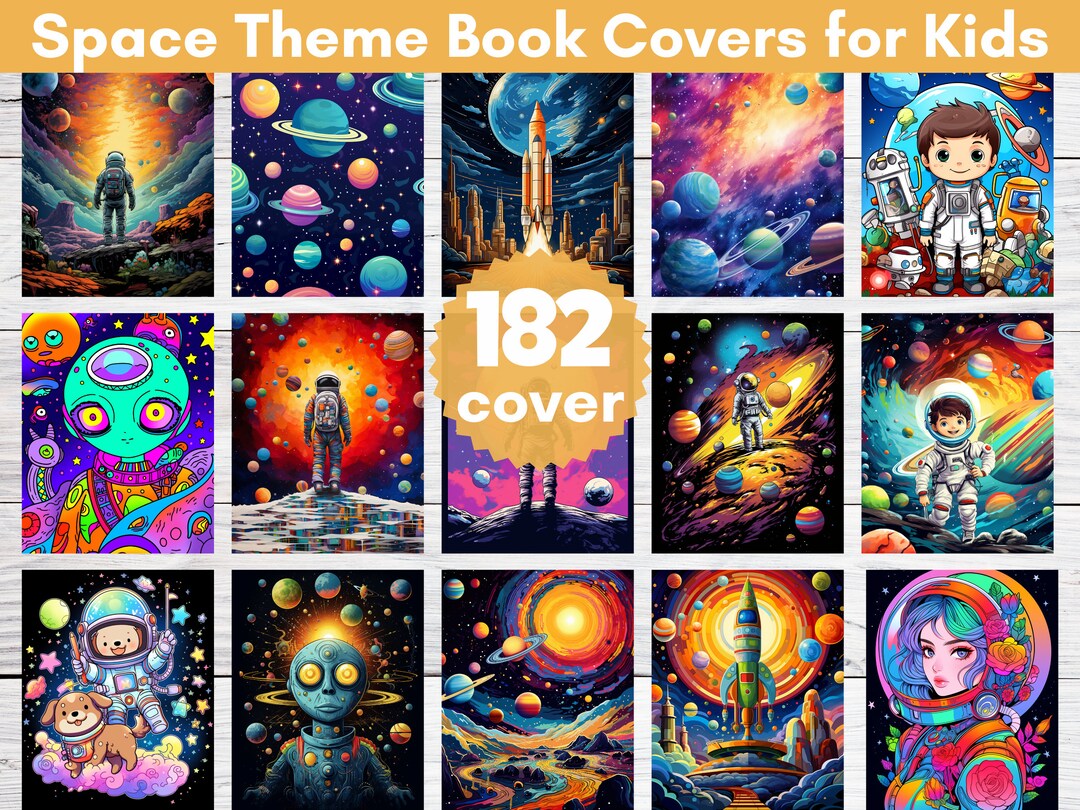 182 Space Theme Book Covers for Kids,outer Space Book Covers,astronomy ...