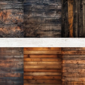 191 Rustic Wood Digital Paper:wood Backdrop, Printable Wood Digital ...