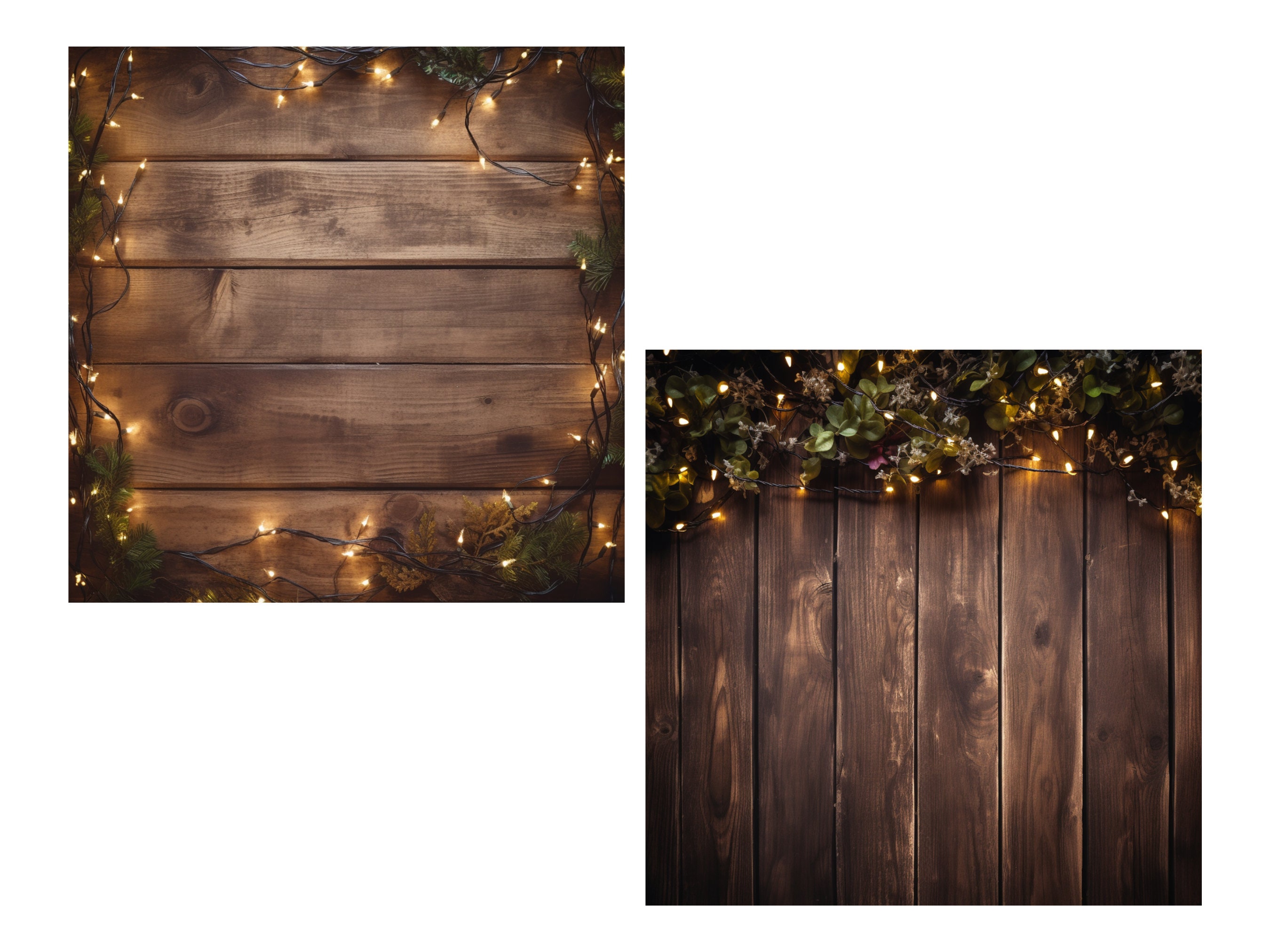120 Rustic Fairy Lights Background Mockup,wedding Wood Digital Paper ...