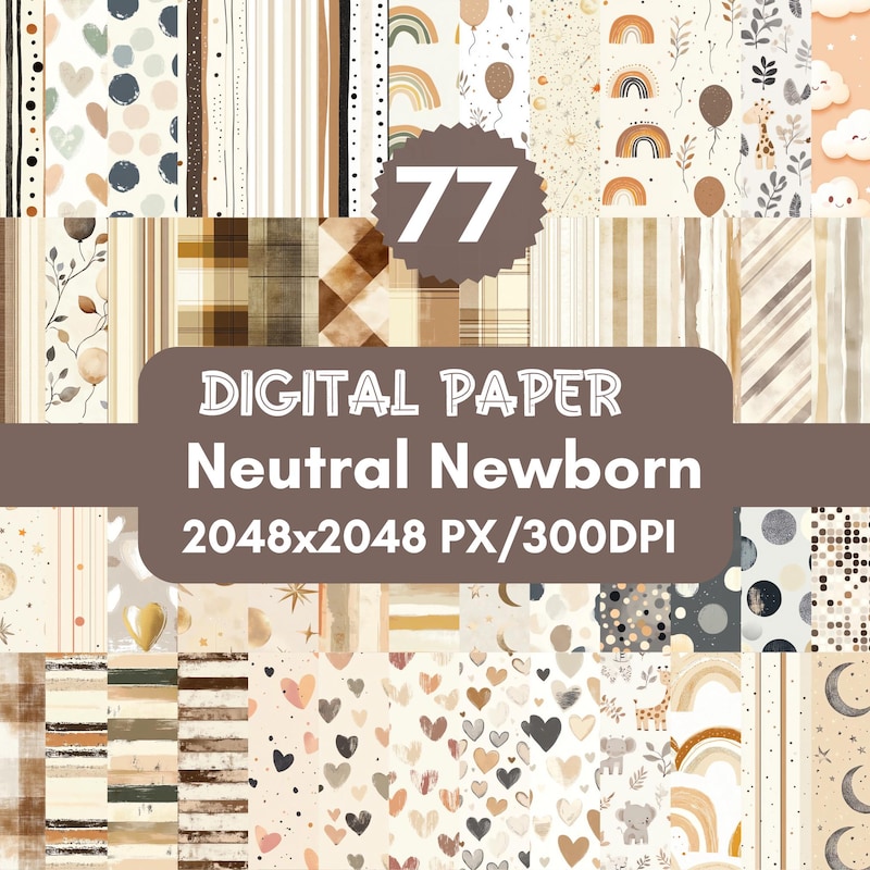 Baby Digital Paper - Etsy