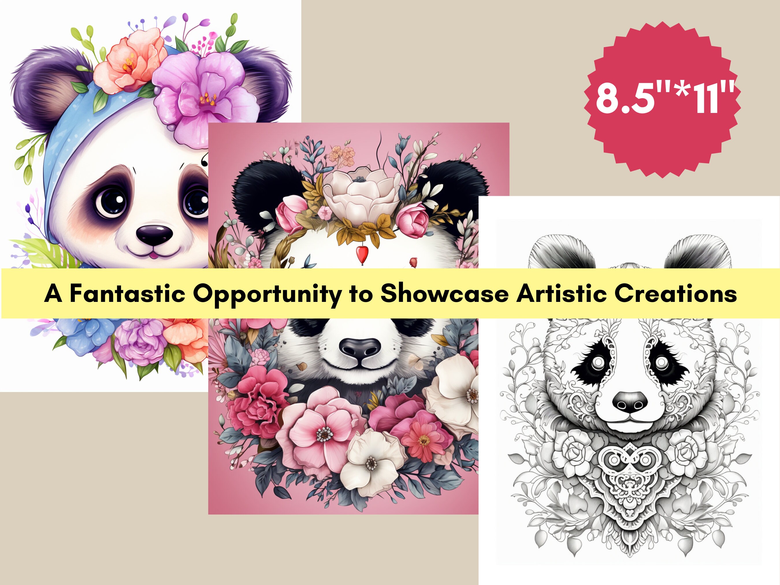 147 Panda Coloring Page,cute Panda Coloring Book for Kids,cute Coloring ...