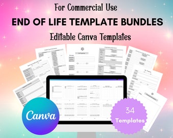 End of Life Planner Printable Final Preparations Emergency Funeral Estate Planning When I Die ...