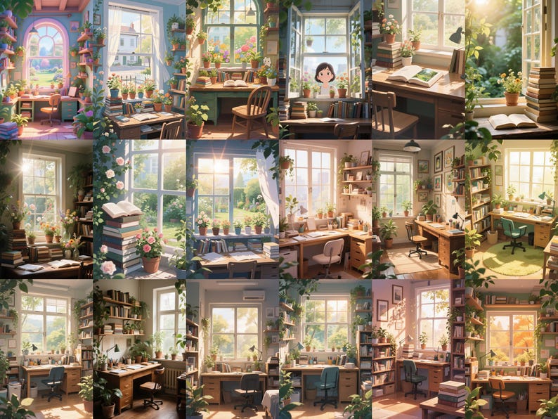 Anime Book Lover Wallpaper Pack: 4K Dual Monitor Backgrounds (181 PNG ...