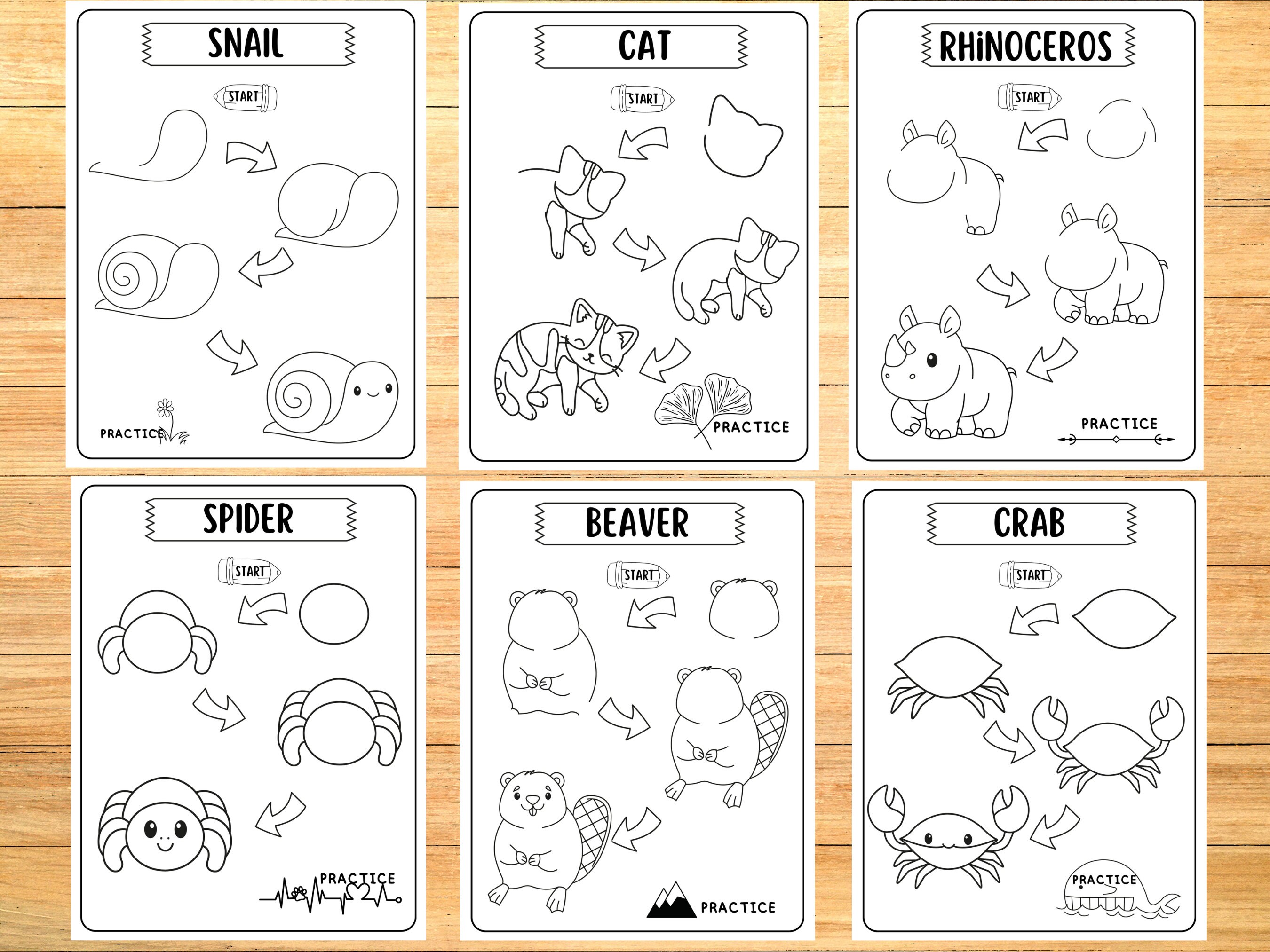 How to Draw Cute Animals for Kids: Simple and Easy Step-by-step Guide ...