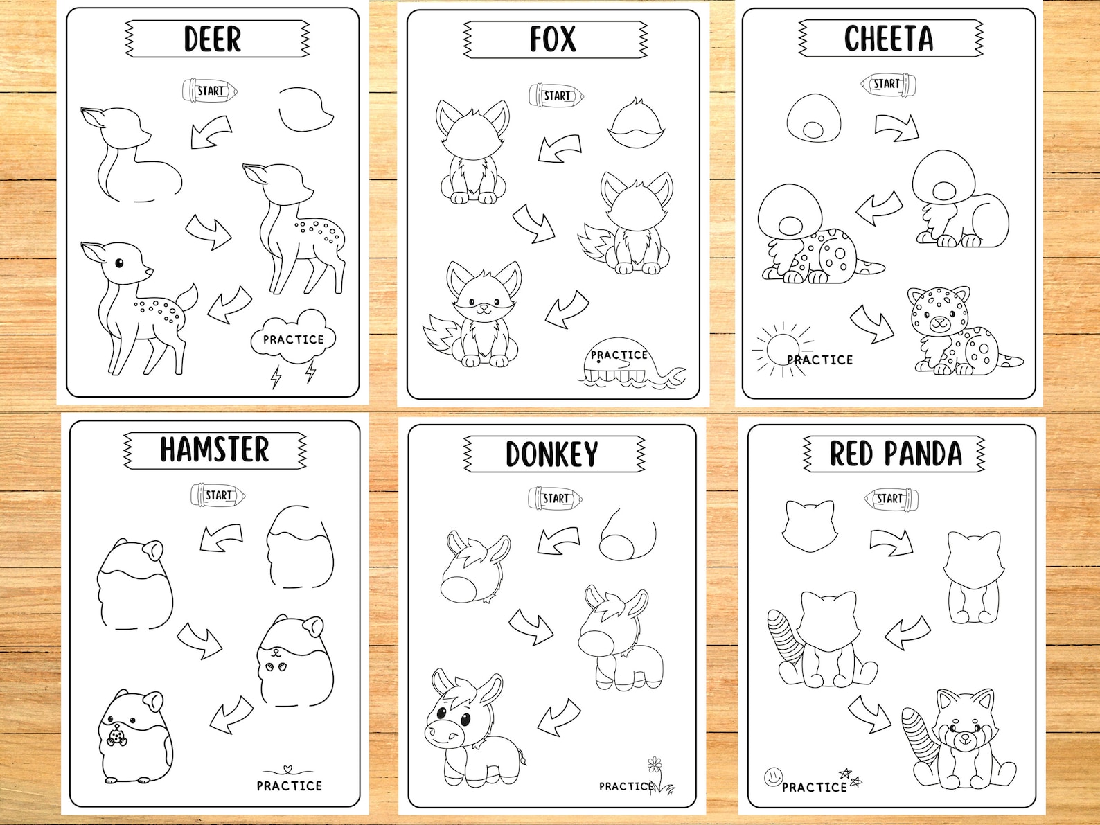 How to Draw Cute Animals for Kids: Simple and Easy Step-by-step Guide ...