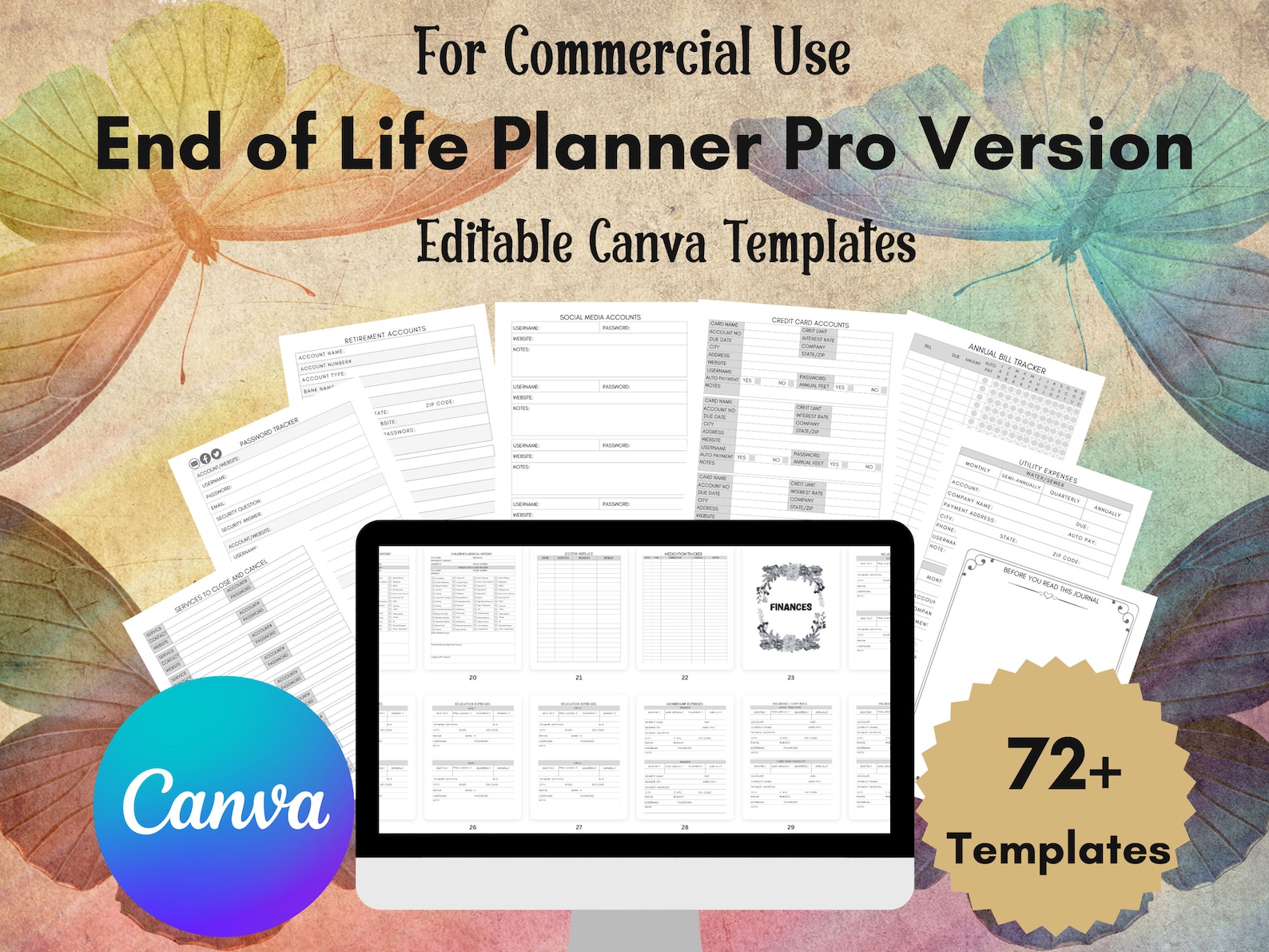 Editable End of Life Planner Template,last Wishes Planner,estate ...
