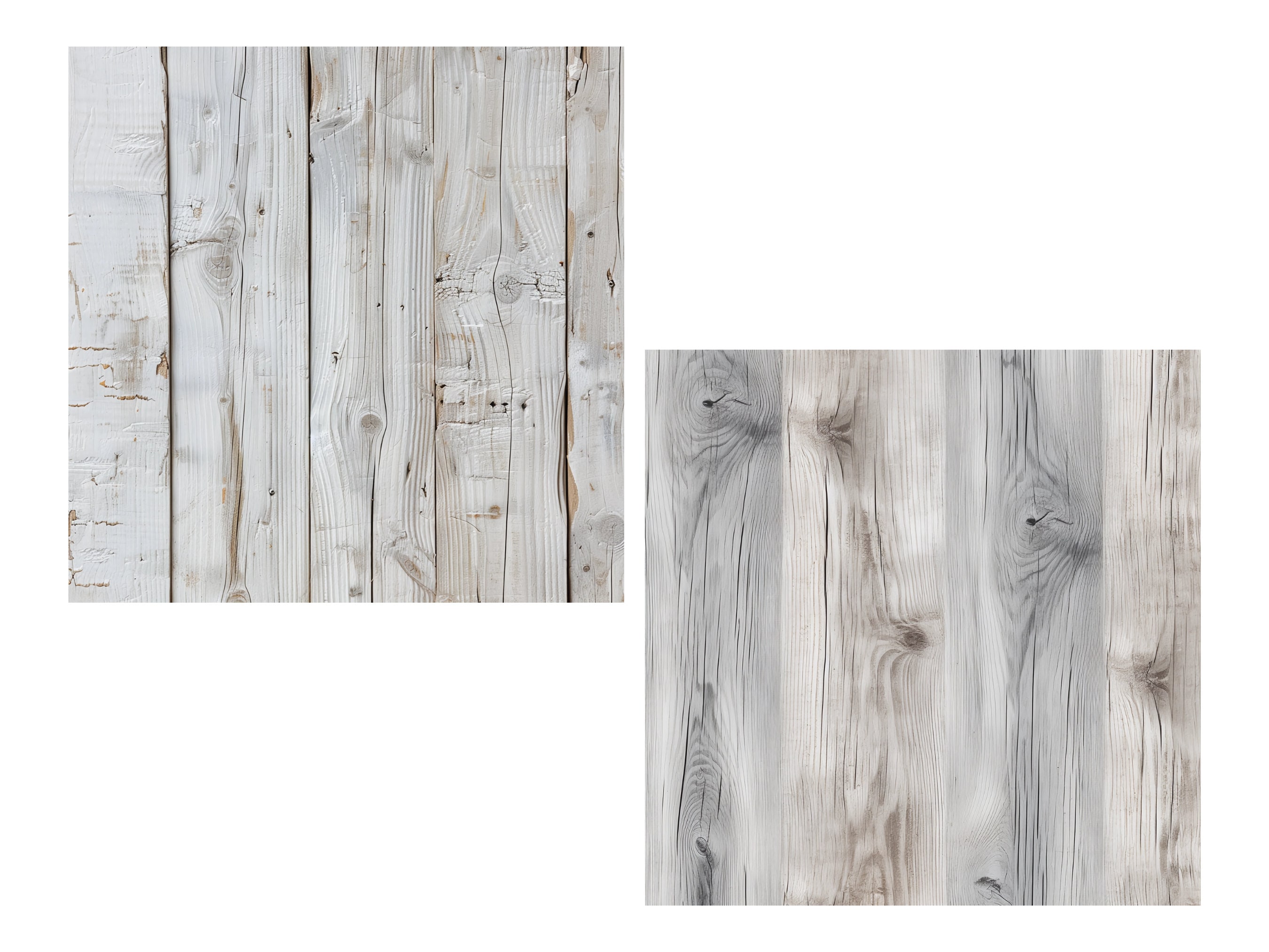 100 White Wood Background Digital Papers, White Wooden Texture Paper ...
