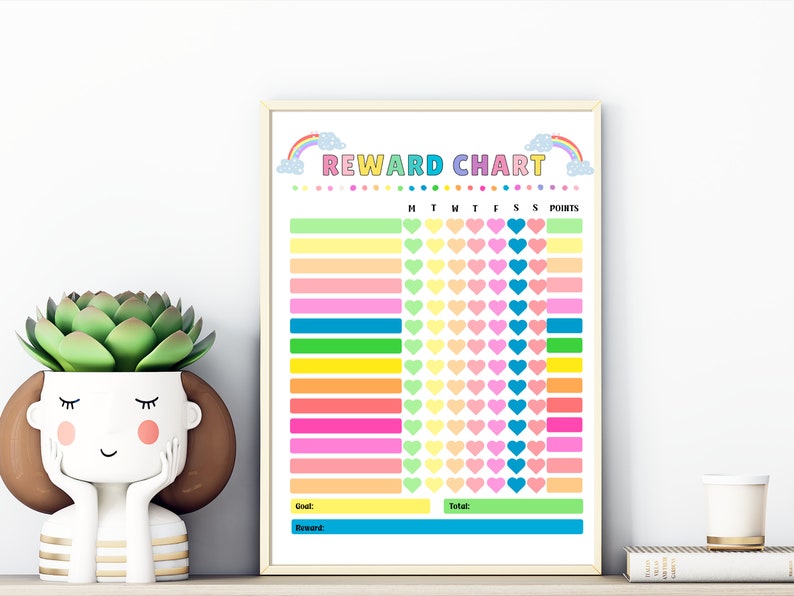 Printable Kids Reward Bucks and Chart,printable Mom Bucks,reward System ...