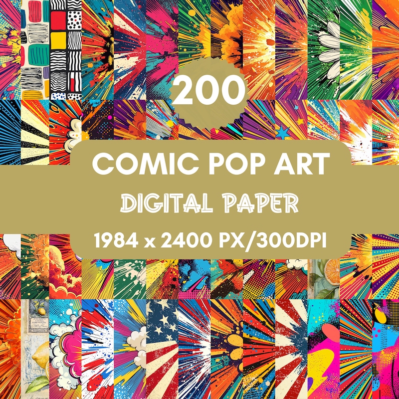 Pop Art Comic - Etsy