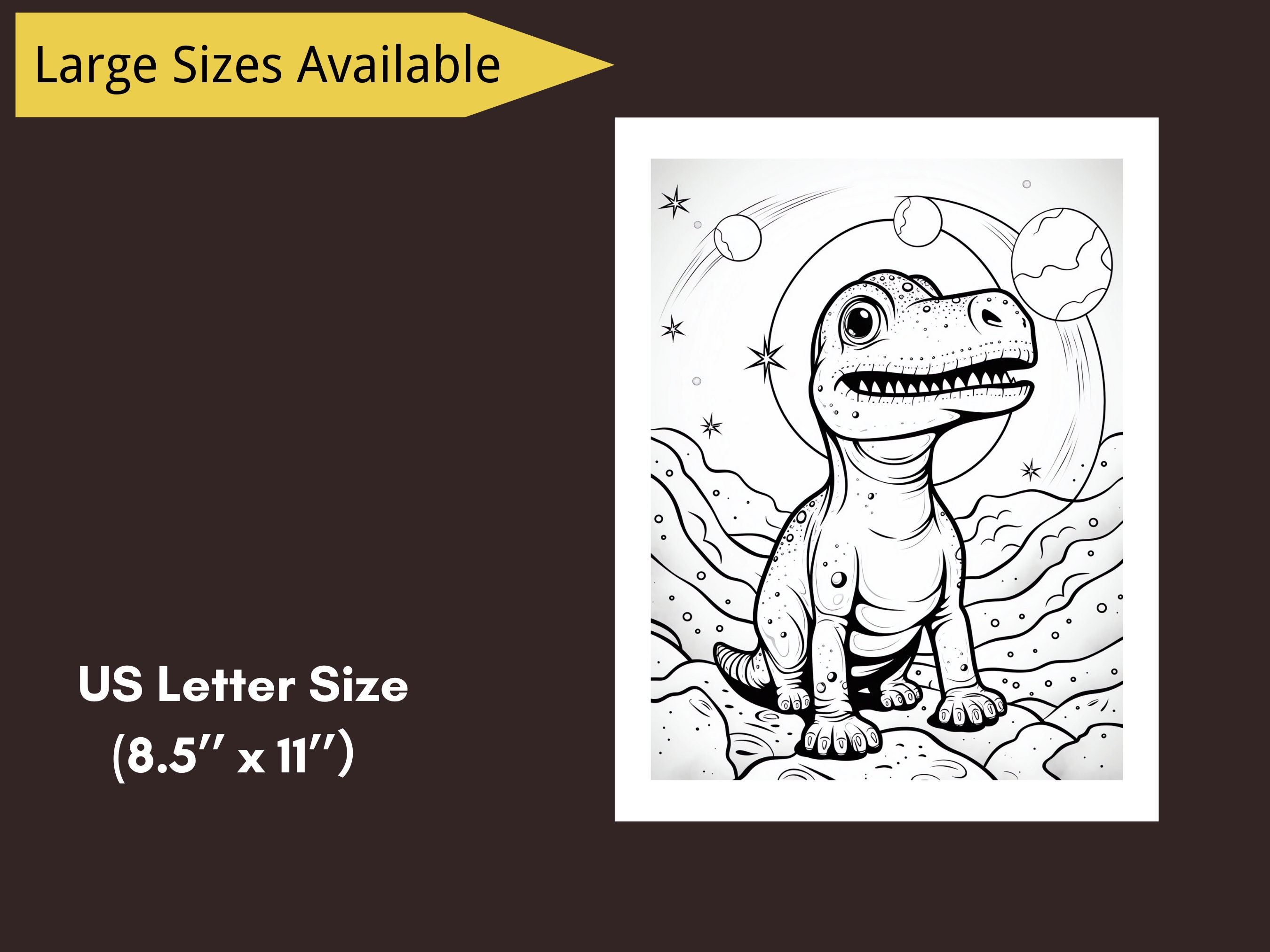 133 Kawaii Dinosaur Coloring Pages for Kids, Baby Dinosaur Coloring ...