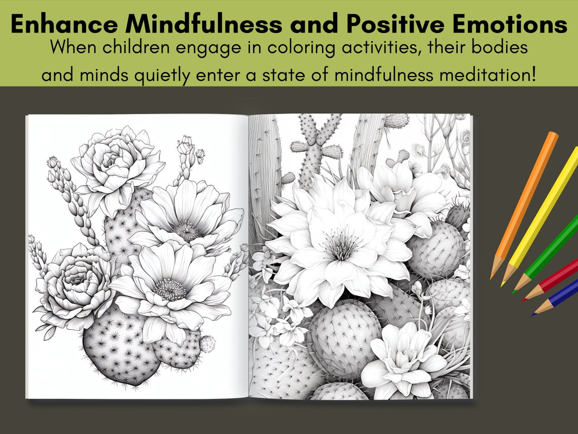 142 Cactus & Succulent Coloring Pages,plant Coloring Pages for Adults ...