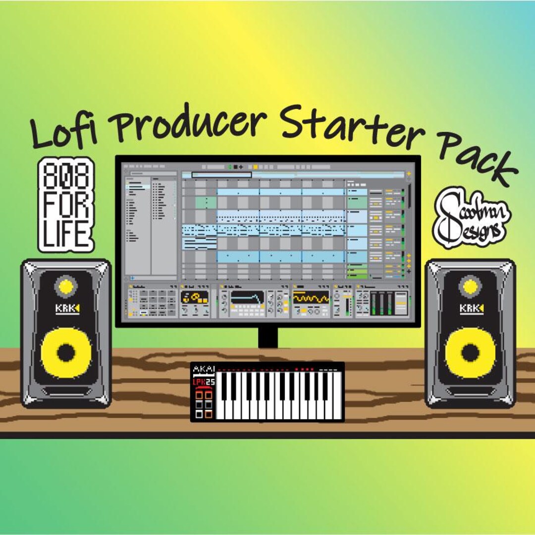 Lofi Producer Sticker Pack - Etsy