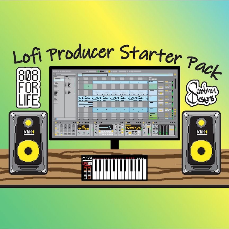 Lofi Producer Sticker Pack - Etsy