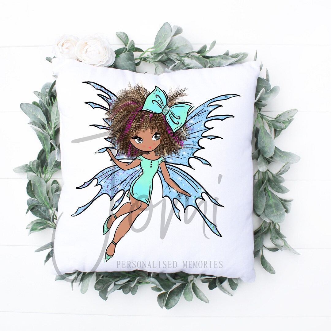 Light and Dark Skinned Fairies Clipart, Cute Fairy Clipart, Hand Drawn ...