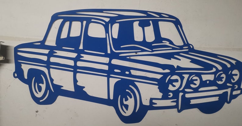 Renault 4 / 4l DXF laser cutting//french car - Etsy France
