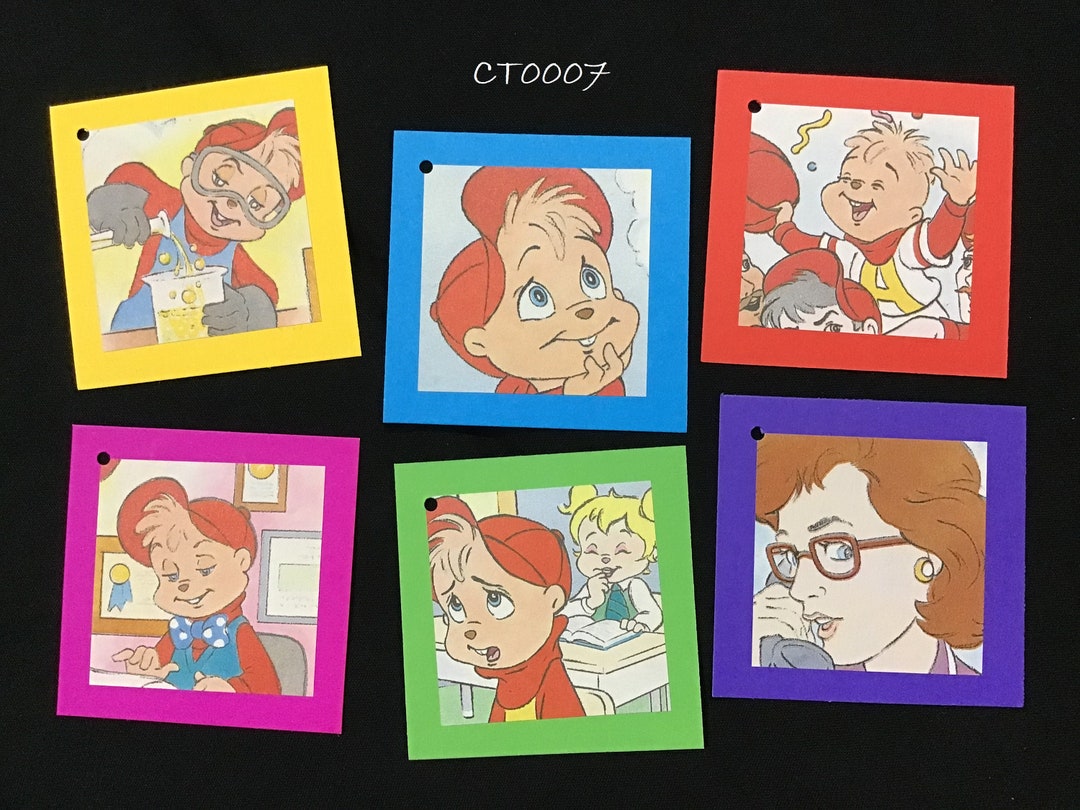 Character Gift Tags Chipmunks - Etsy