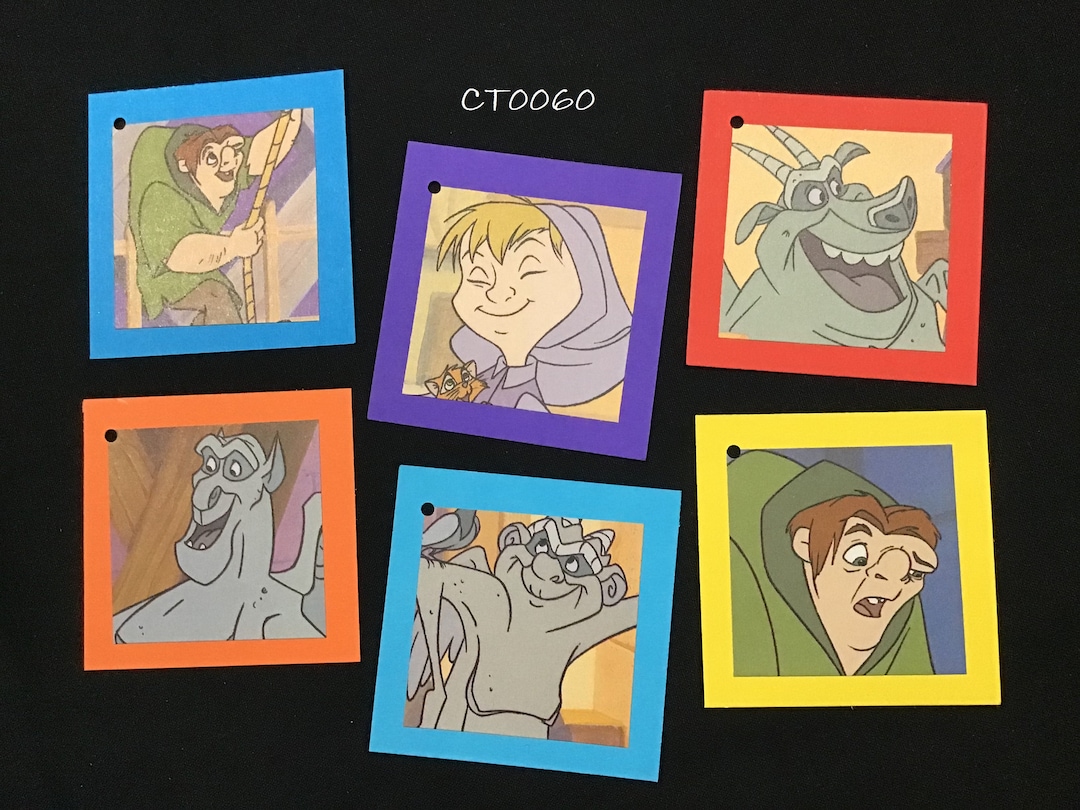 Character Gift Tags - Hunchback of Notre Dame - Etsy
