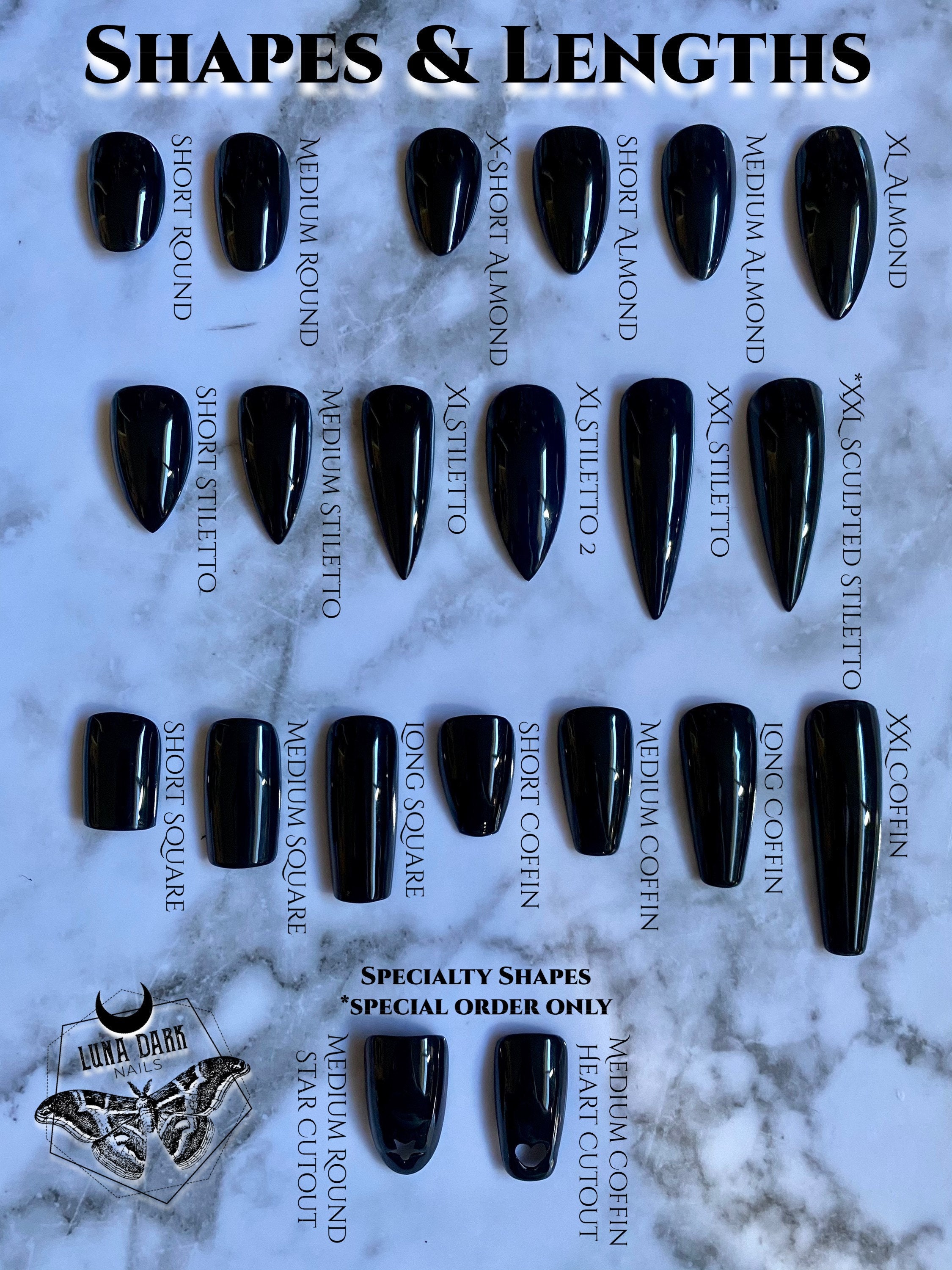PRESS ON NAILS Gothic Raven Black and White Press Ons Witchy | Etsy